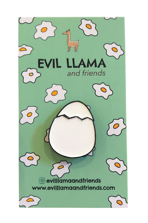 egg pin – Evil Llama and Friends